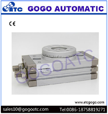 Pneumatic Double Acting Actuator , Compact Pneumatic Cylinders With Internal Shock Absorber supplier