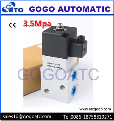 Industrial 3 Way Air Compressor High Pressure Solenoid Air Valve 1/4 1/2 Pipe Size supplier