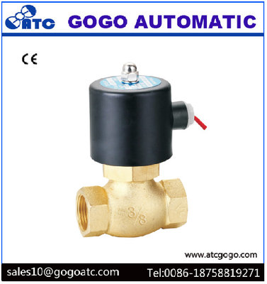 2 Way Guide Type Steam Brass Water Solenoid Valve Nomarlly Closed G3/8 - G2 Port Size supplier