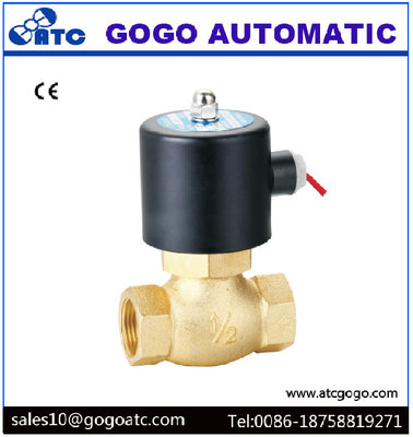 2 Way Guide Type Steam Brass Water Solenoid Valve Nomarlly Closed G3/8 - G2 Port Size supplier
