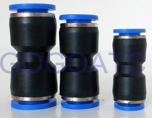 Straight Quick Connect Hose Fittings 12mm Pneumatic Pipe One Touch Union Joint supplier