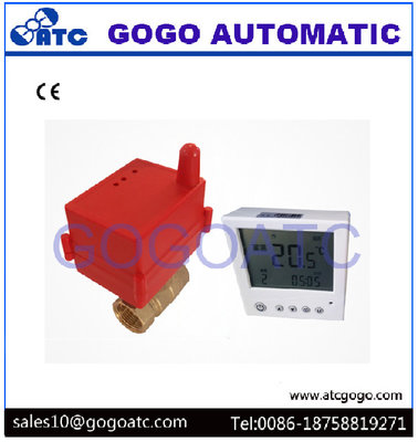 DN20 G3/4" Quick Installation Electric Ball Valve For Apartment Heater System AC220V CR02 3 Wires Control supplier