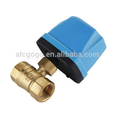DN20 G3/4" Quick Installation Electric Ball Valve For Apartment Heater System AC220V CR02 3 Wires Control supplier