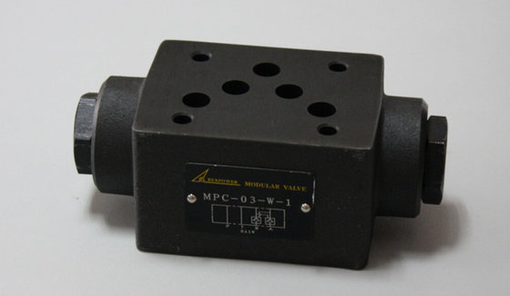 One Way Modular Controls Hydraulic Valves Superposition Type Liquid Control supplier