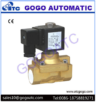 Pilot Diaphragm Type Pneumatic Solenoid Valve with 5 Mpa High Pressure , DC 12V - 24V supplier