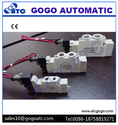 High Frequency Solenoid Valve , Inner Guide Type Pneumatic Micro Valve 5 Way 1/8 supplier
