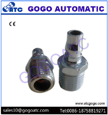 Pneumatic Couplings Fittings , Zinc Alloy 1/2 Inch Pipe Quick Connect Fittings supplier