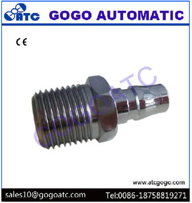Pneumatic Couplings Fittings , Zinc Alloy 1/2 Inch Pipe Quick Connect Fittings supplier
