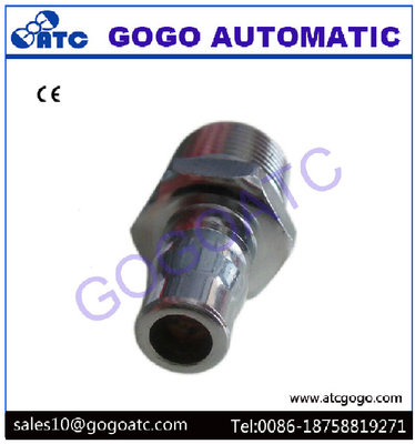 Pneumatic Couplings Fittings , Zinc Alloy 1/2 Inch Pipe Quick Connect Fittings supplier