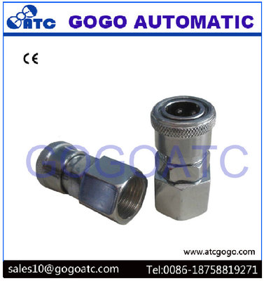Female Quick Coupling Fittings With Zinc Alloy Material 1/4" PT thread Size supplier