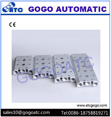 Air Exhaust Manifold Pneumatic Solenoid Valve With 5pcs Valve Plate Gaskets Screws Fittings supplier