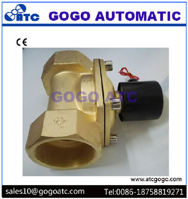 2 Way Brass Water Solenoid Valve Normally Closed Type G3" Port Size supplier