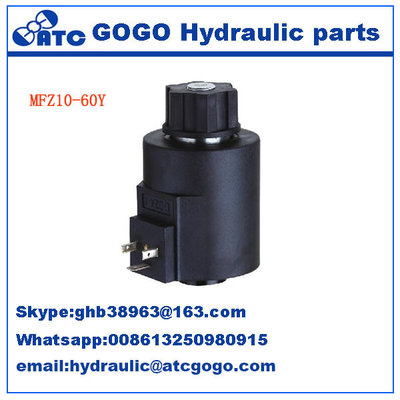 Wet Hydraulic control parts valve electromagnet DC 12V MFZ10-20YC push pull solenoid coil supplier