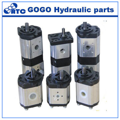 20cc 12v Flange Hydraulic Oil Pump With Cast Iron Pump Body , High Precision supplier