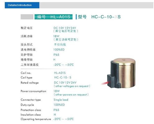 HC-C-13-XA Low price, AMP connector, hole 13mm cartridge valve coil supplier