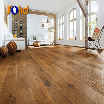 China manufacture solid wood floor price with size