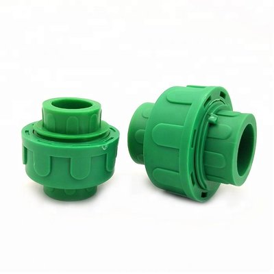 DIN standard 63mm green plastic PPR union pipe fitting price