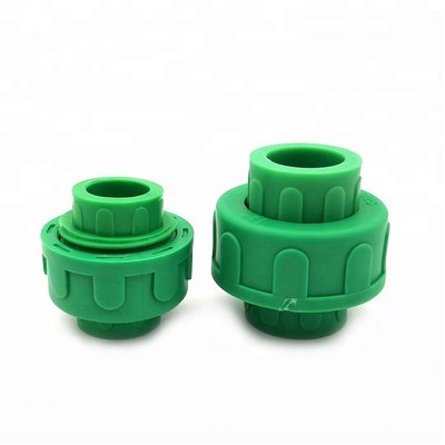DIN standard 63mm green plastic PPR union pipe fitting price