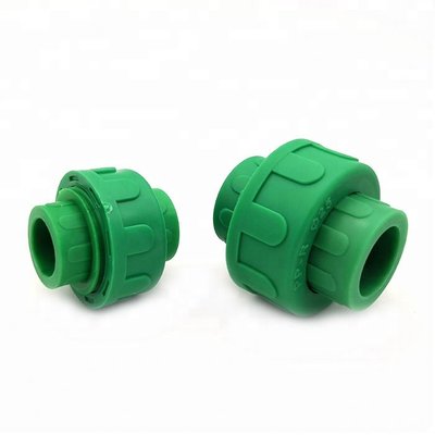 DIN standard 63mm green plastic PPR union pipe fitting price