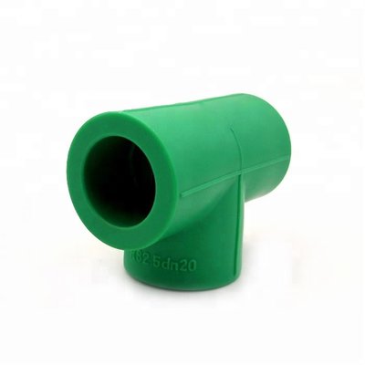 factory price green DIN8077 PPR pipe fitting equal tee