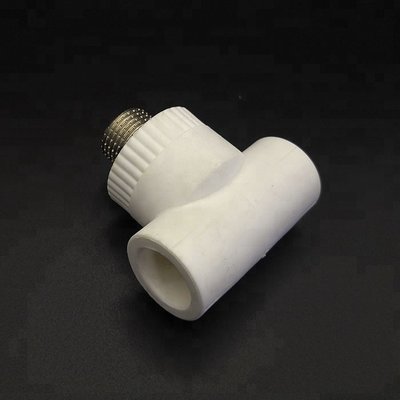 Wholesale white color PPR male thread reducing tee pipes fittings
