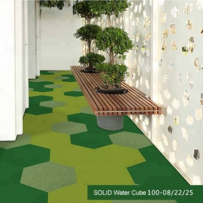 Kindergarten nylon modern design modular hexagon carpet colorful