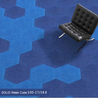 Kindergarten nylon modern design modular hexagon carpet colorful