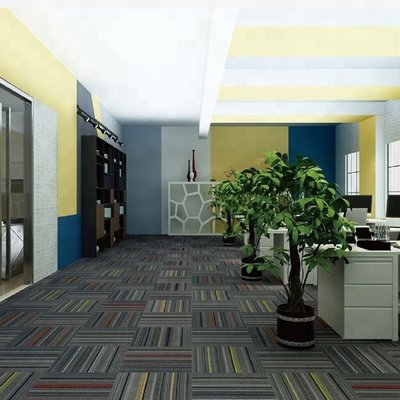 Bangladesh modern design modular 50cm*50cm square nylon material commerical carpet design tile