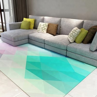 Modern design oblong decorative putting green 3D carpet livingroom