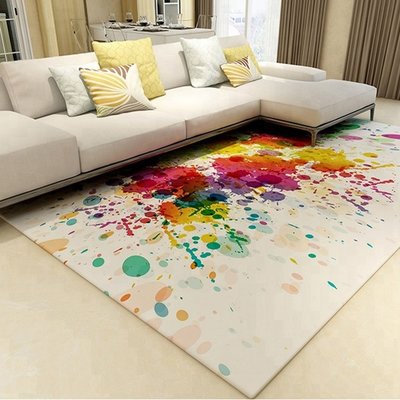 Modern design oblong decorative putting green 3D carpet livingroom