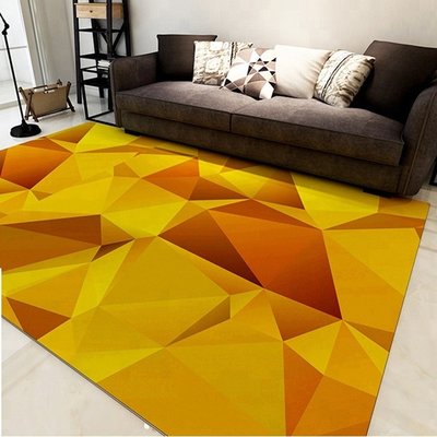 Modern design oblong decorative putting green 3D carpet livingroom