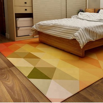 Waterproof beautiful decorative modern design 3d printed nylon floor carpet for living room