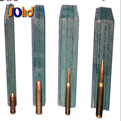 Used in door and window system laminated bulletproof glass for car
