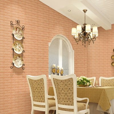 3d white PVC foam self adhesive brick wallpaper roll Dubai