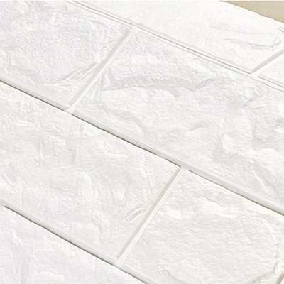 3d white PVC foam self adhesive brick wallpaper roll Dubai