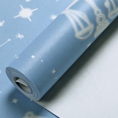 eco-friendly nonwoven 3d bedroom house wallpaper baby pink for kids