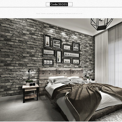 Wholesale waterproof retro self adhesive grey stone 3d wall paper for living room