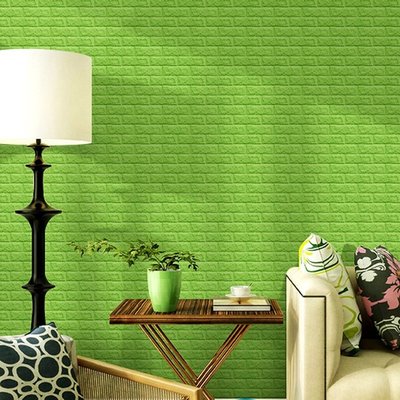 low price washable foam bedroom 3d brick textured PVC sticker wallpaper in Saudi Arabia
