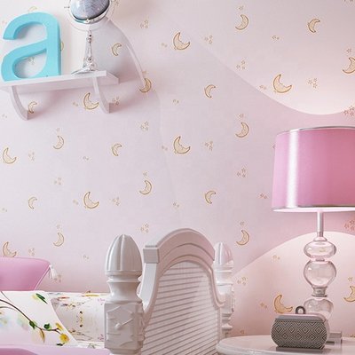 home decoration eco-friendly lovely cartoon nonwoven children wall paper European