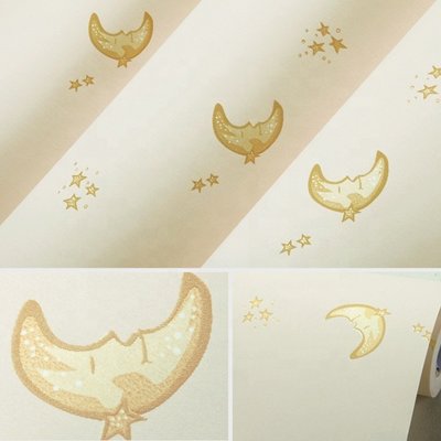 home decoration eco-friendly lovely cartoon nonwoven children wall paper European