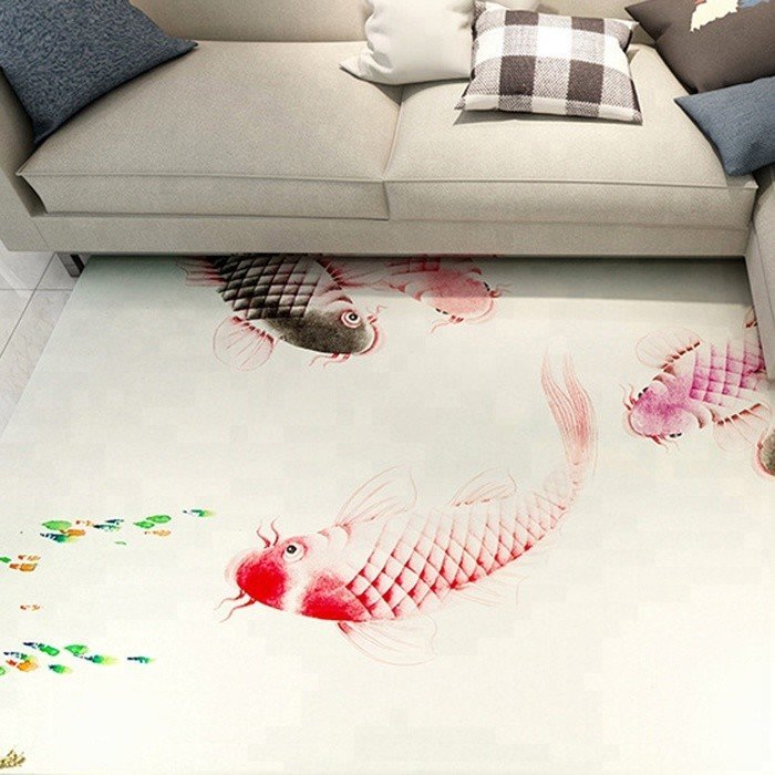 Waterproof beautiful decorative modern design 3d printed nylon floor carpet for living room
