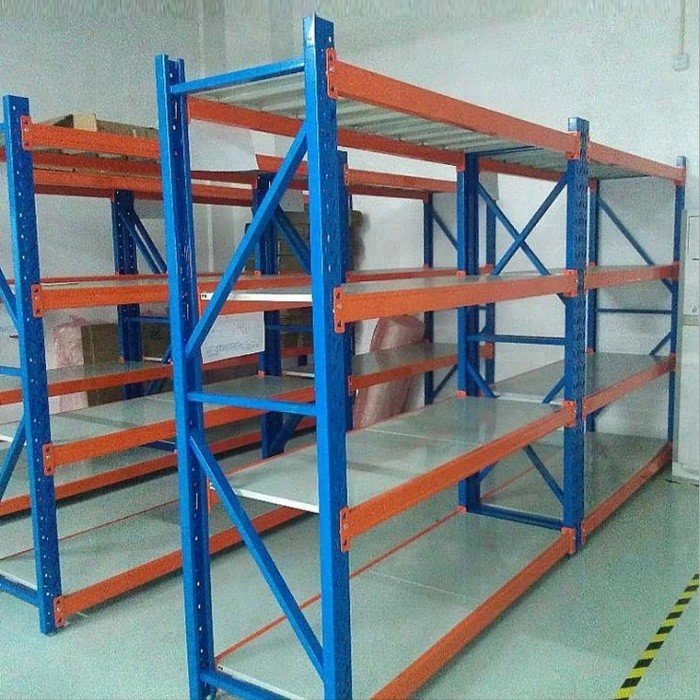 High capacity longspan multi level metal warehouse garage shelving racks for spare parts