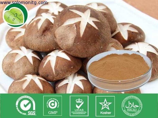 100% natural herbal type polysaccharide 10%-40% shiitake mushroom extract -Lentinula edode