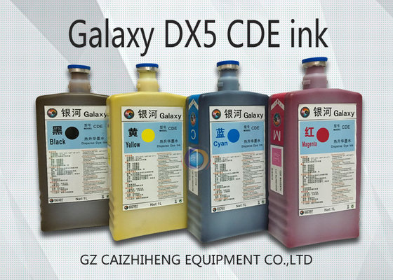 Galaxy CDE Disperse Sublimation Water Based Dye Ink 4 Color For Epson DX5 Head