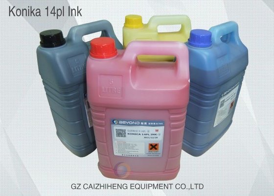 Multi - Color Safe Solvent Printing Ink , Konica 14 PL High Compatibility Solvent Based Ink