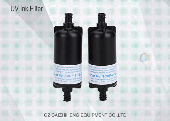 Black Plastic Solvent Ink Filter 50mm For UV Flatbed Printing Machine