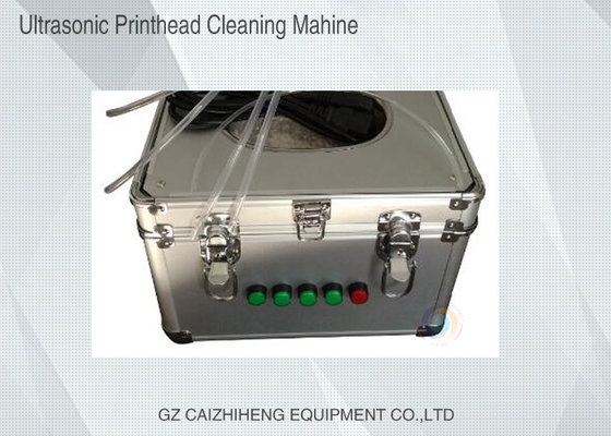 Versatile Ultrasonic Solvent Inkjet Printhead Cleaner Portable Silver Color