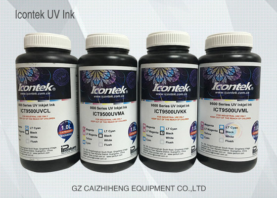 Icontek 9500 Series LED UV Ink For UV Flatbed Printer Konica Head