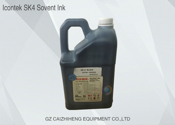 Water Resist Odorless Solvent Printing Ink , Icontek SK4 High Fluidity Color Printer Ink