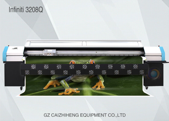 Large Format Digital Solvent Printer , Challenger 3208Q Digital Printing Machine For Fabric